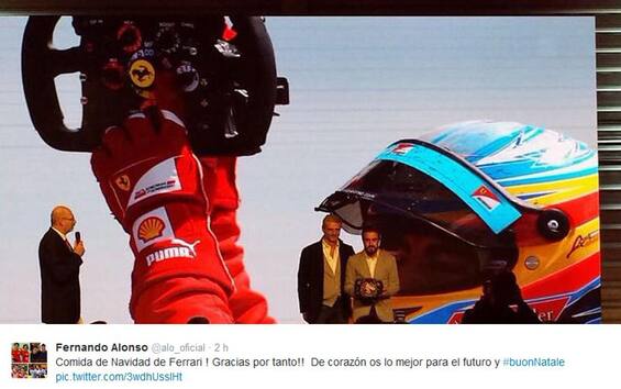 Cena di Natale alla Ferrari. Alonso: 'Grazie di tutto' | Sky Sport